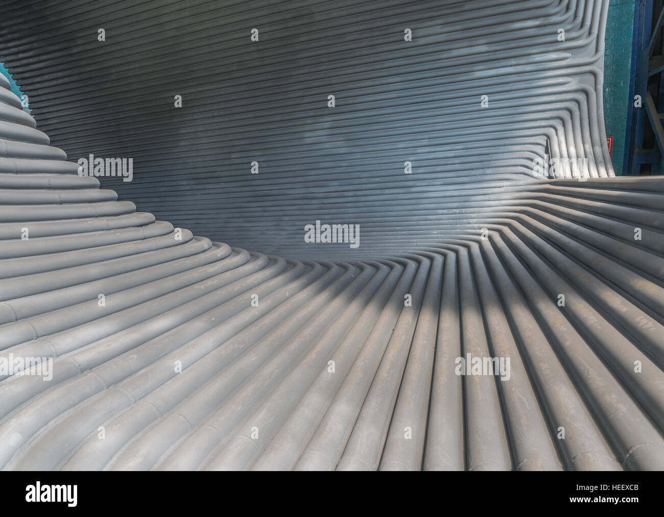 Metal tunnel detail Stock Photo - Alamy