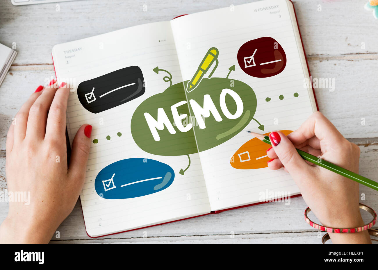 Plan Task Memo List Concept Stock Photo - Alamy