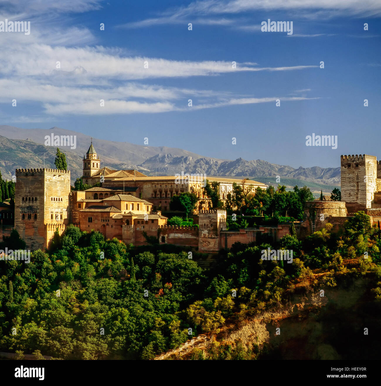 Castle Alhambra in Granada, Spain Stock Photo - Alamy