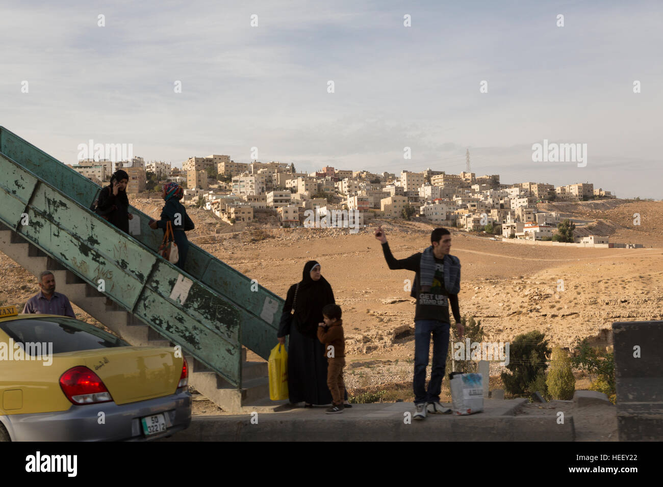 City scene in sprawling Zarqa, Jordan Stock Photo - Alamy