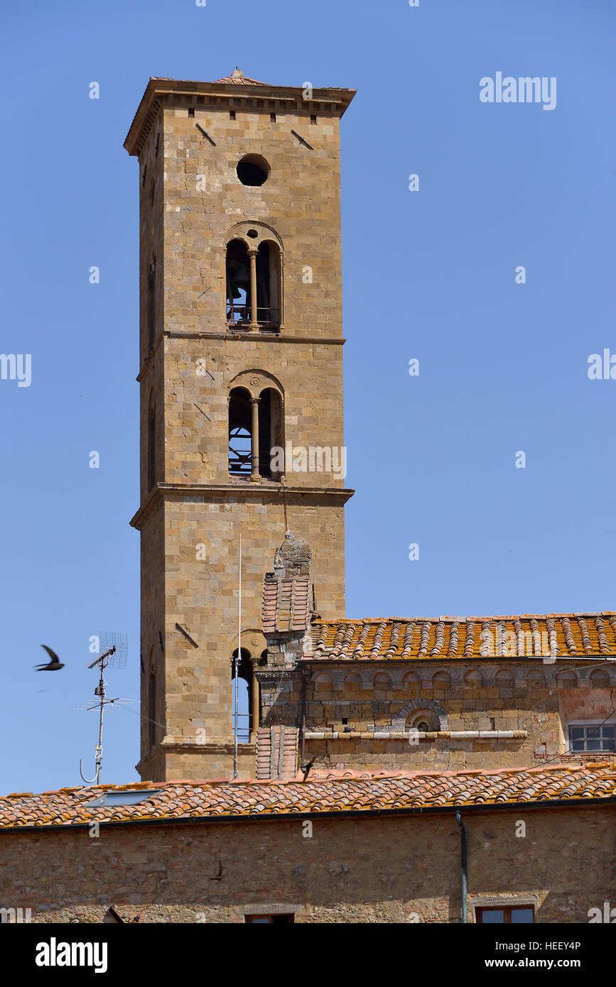 Tower of volterra cathedral hi-res stock photography and images - Alamy