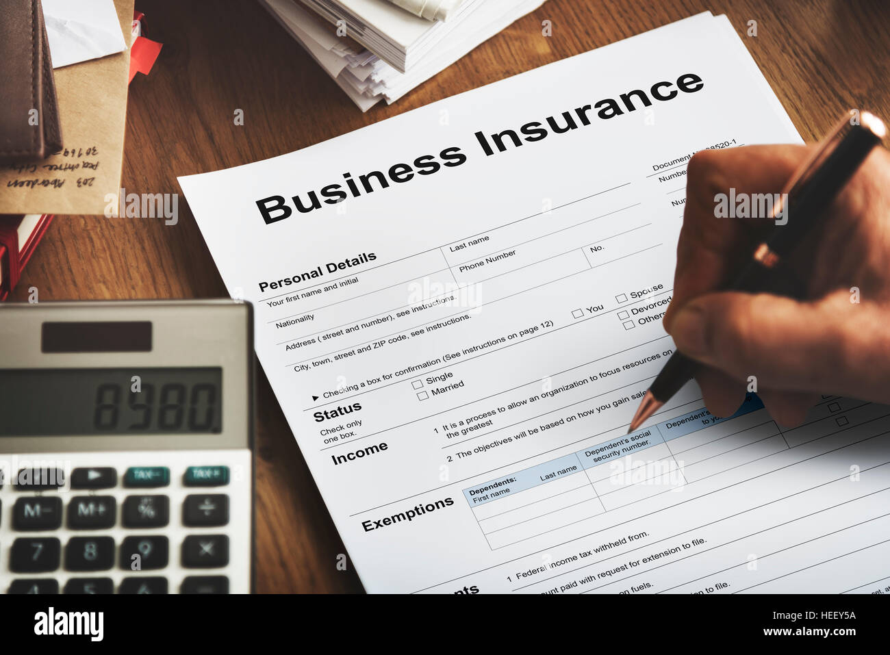 Business Insurance Protection Firm Safety Concept Stock Photo - Alamy
