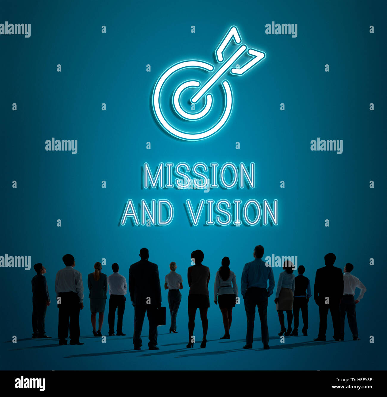 Target Mission vision Business Goal Aim Concept Stock Photo - Alamy