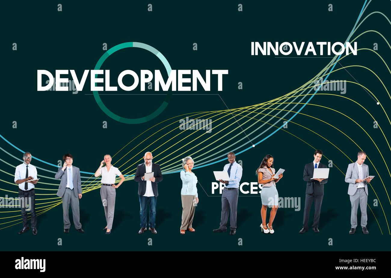 Technology Connect Development Network Process Concept Stock Photo - Alamy