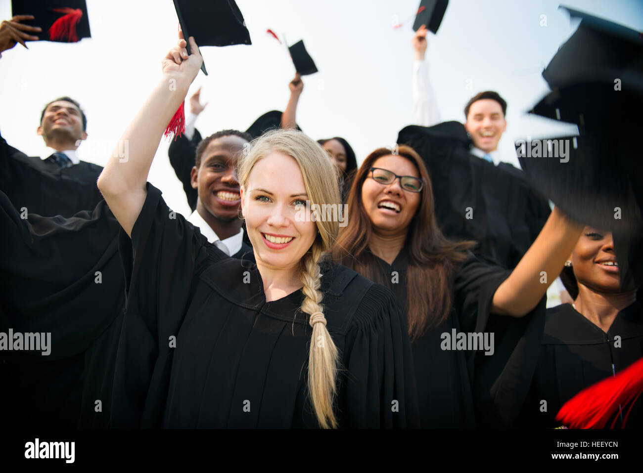 College Degree Education Alumni Friend Concept Stock Photo - Alamy
