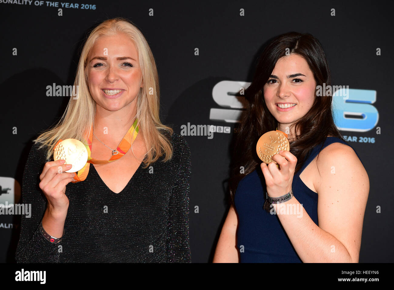 Grace Clough (right) and Pamela Relph during the red carpet arrivals ...