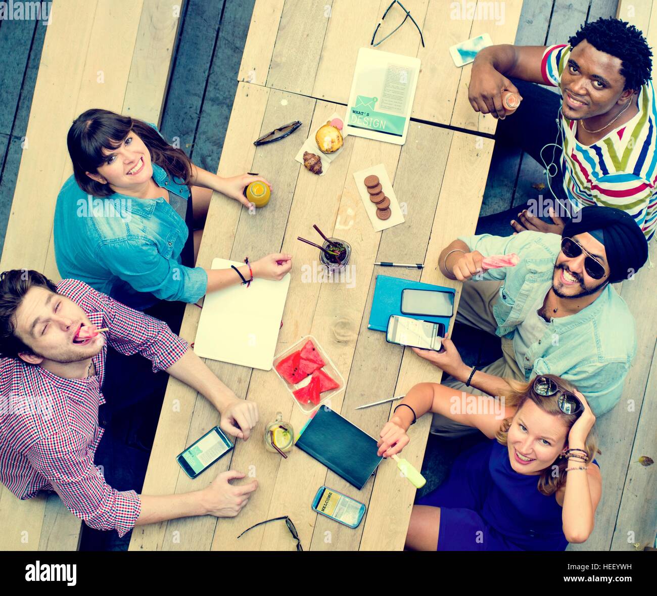 Brainstorming Connection Colleagues Team Concept Stock Photo - Alamy