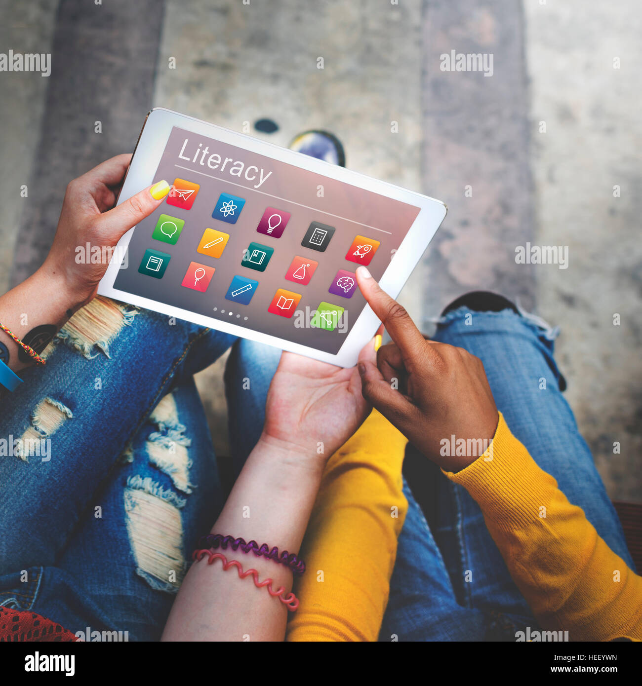 E-learning Online Education Application Concept Stock Photo - Alamy