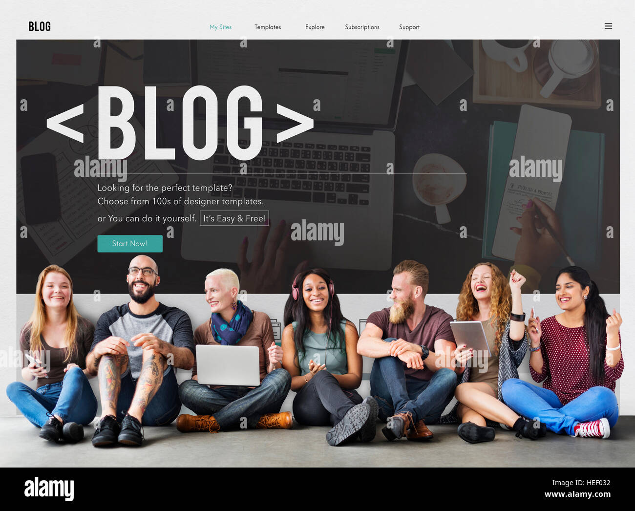 Blog Web Design Ideas Programming Software Template Interface Concept ...