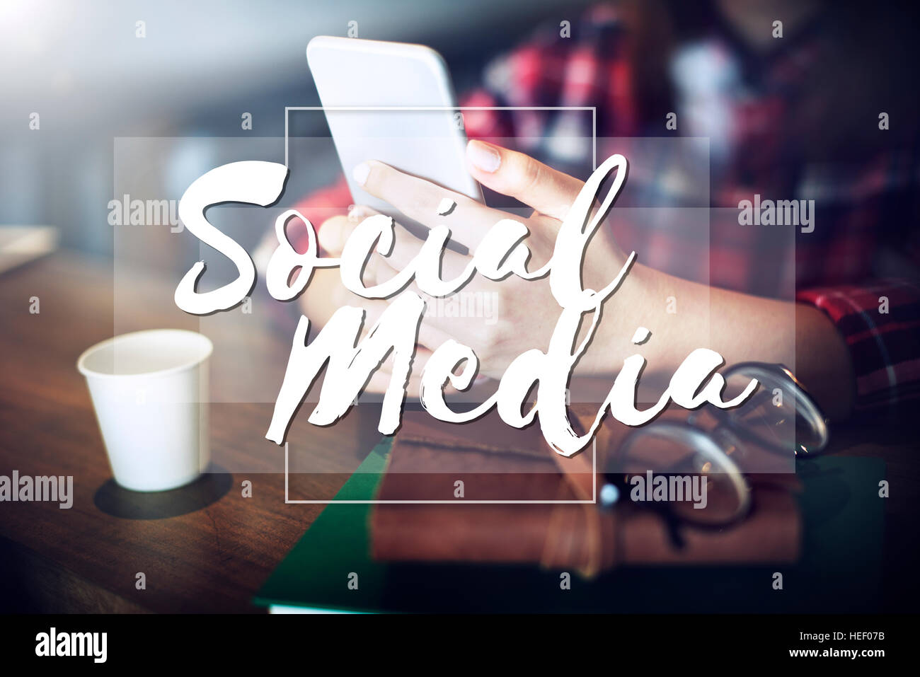Social Media Connection Networking Chat Concept Stock Photo - Alamy