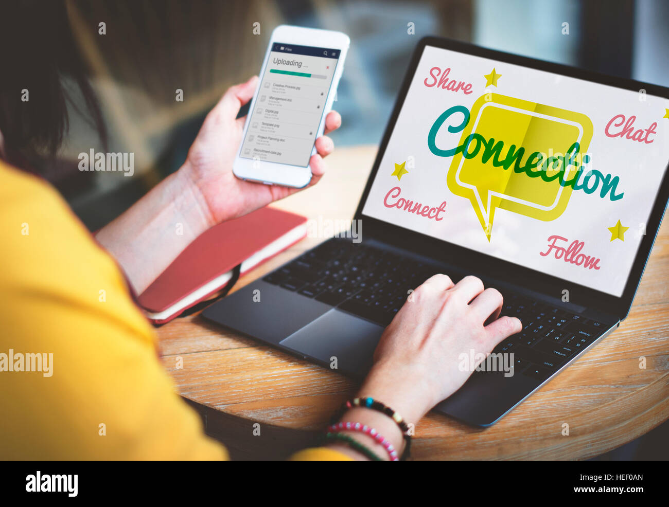Communication Connection Social Media Concept Stock Photo - Alamy