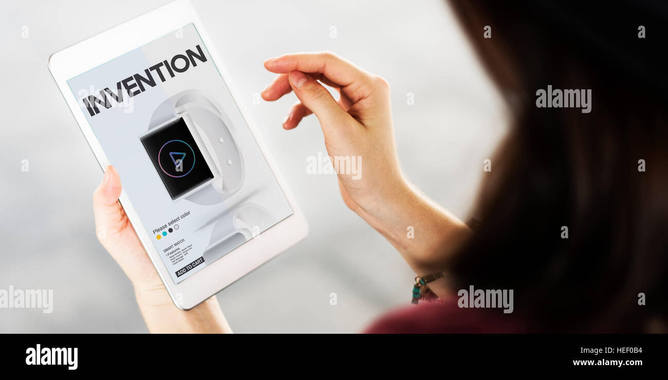 Gadget Invention Technology Innovation Digital Concept Stock Photo - Alamy