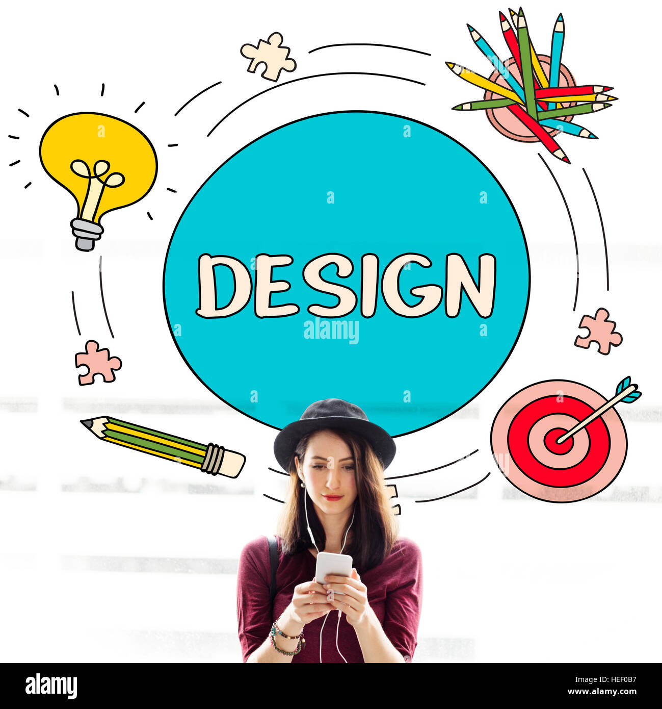 Freash Ideas Inspire Design Creative Concept Stock Photo - Alamy