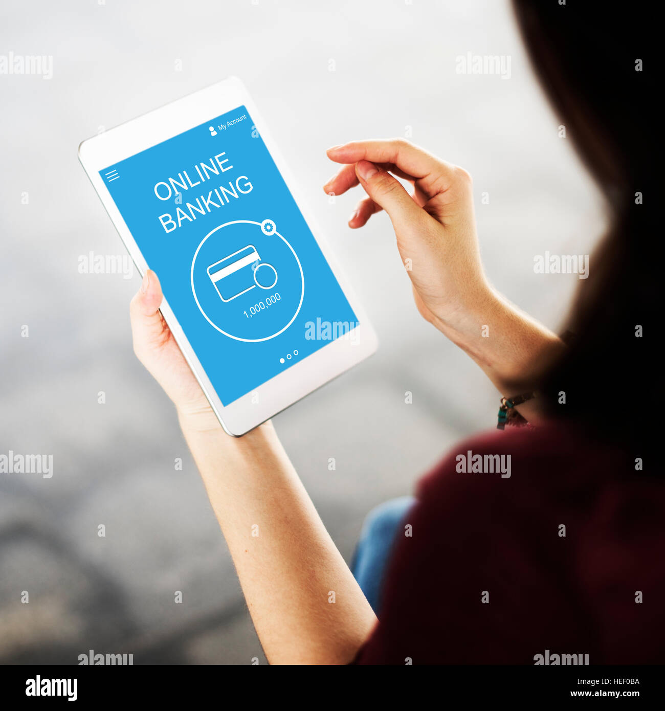 Online Banking Financial Payment Concept Stock Photo - Alamy