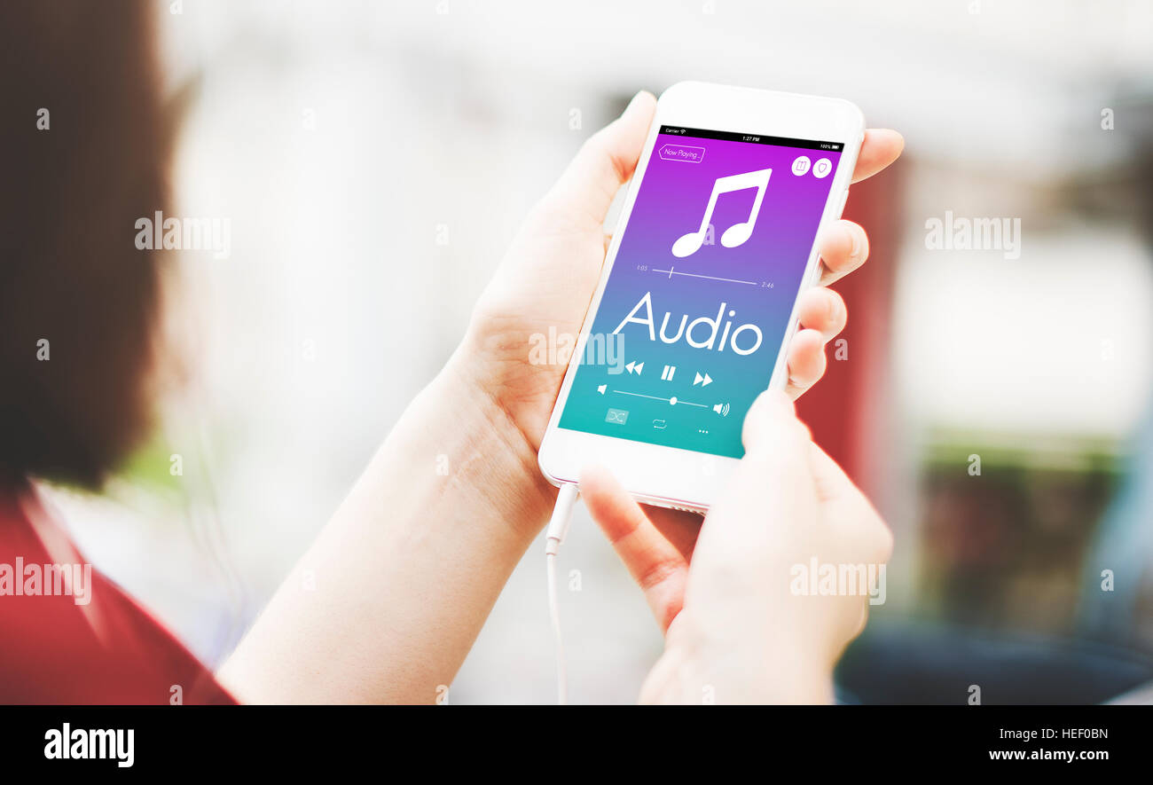 Music Multimedia Sound Entertainment Concept Stock Photo - Alamy