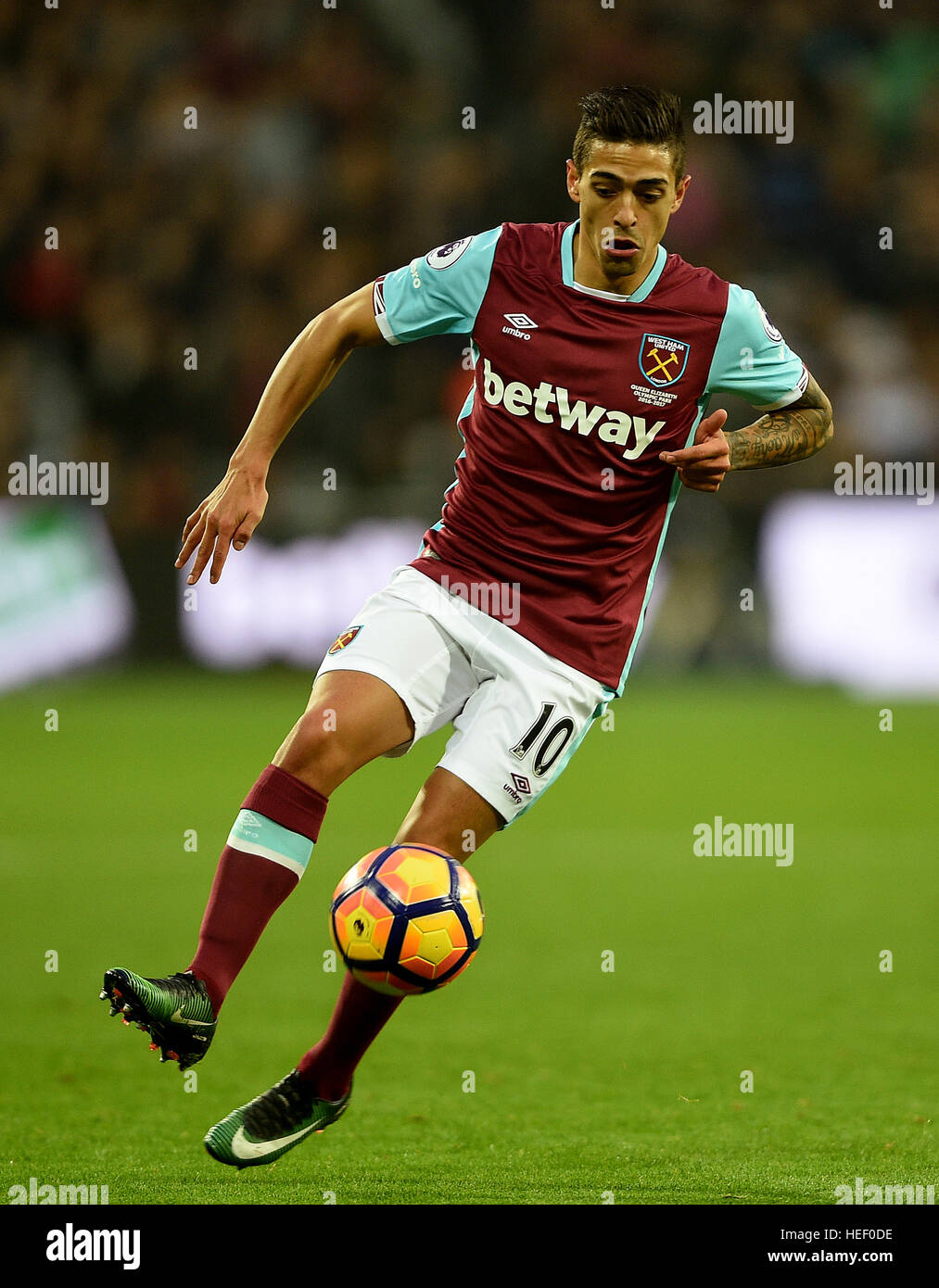 West Ham United's Manuel Lanzini Stock Photo - Alamy