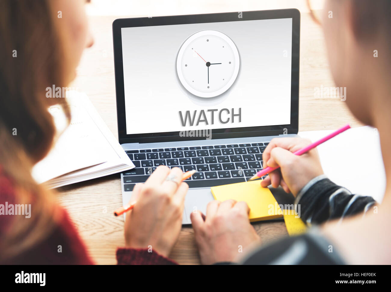 Clock Watch Time Moment Concept Stock Photo - Alamy
