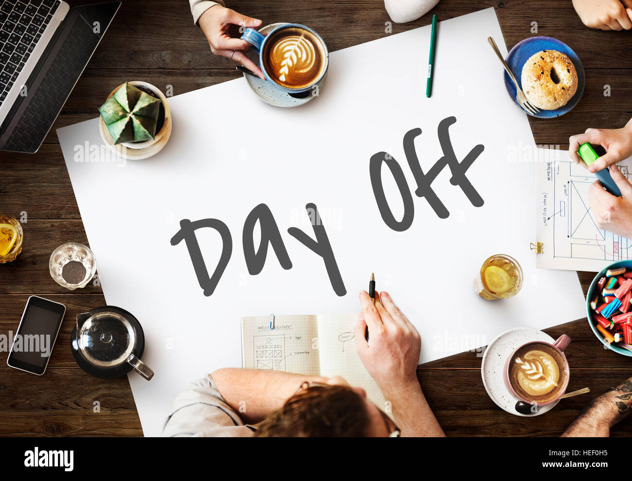 Day Off Annual Leave Relaxation Holiday Vacation Concept Stock Photo ...
