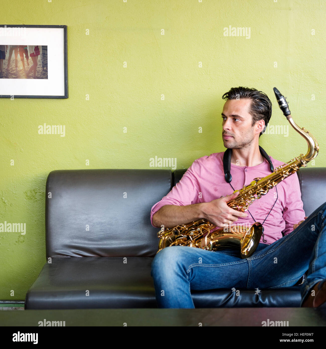 Saxophone Symphony Musician Jazz Instrument Concept Stock Photo - Alamy