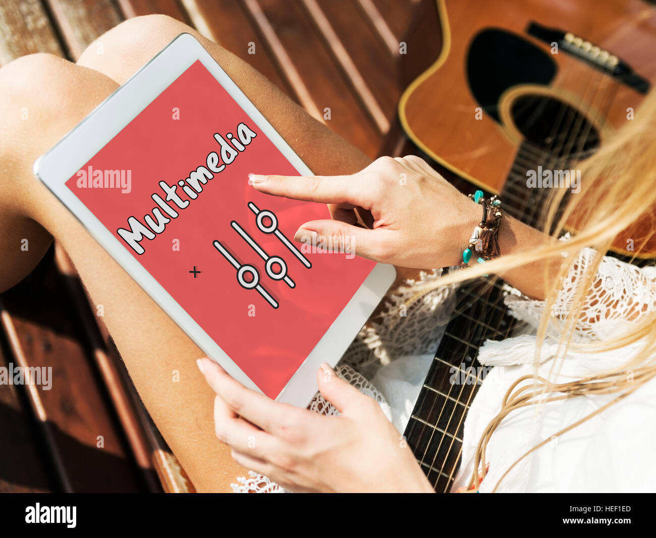 Multimedia Music Broadcast Technology Concept Stock Photo - Alamy
