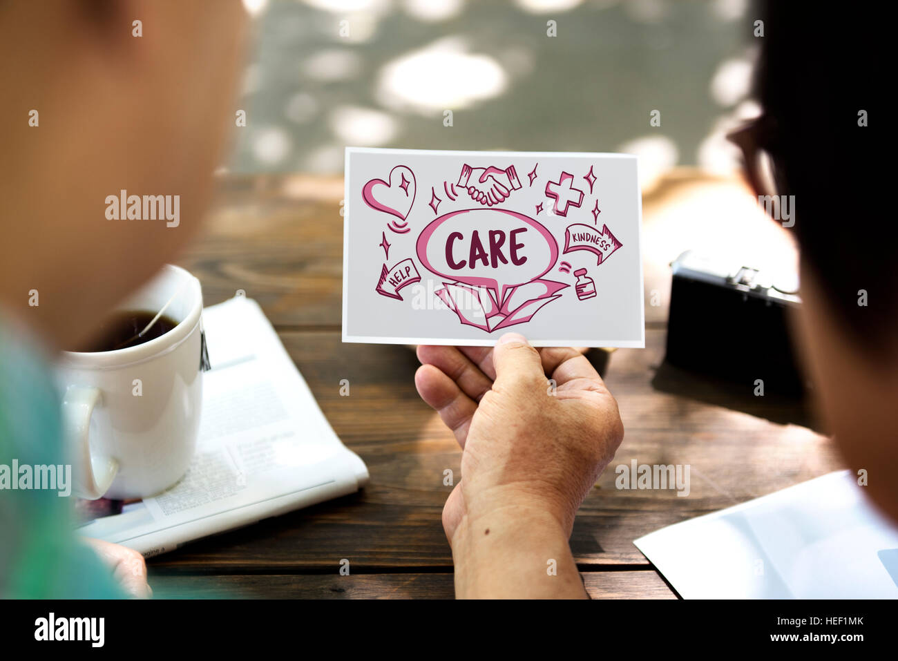 Care Help Secured Service Attend Protect Concept Stock Photo - Alamy