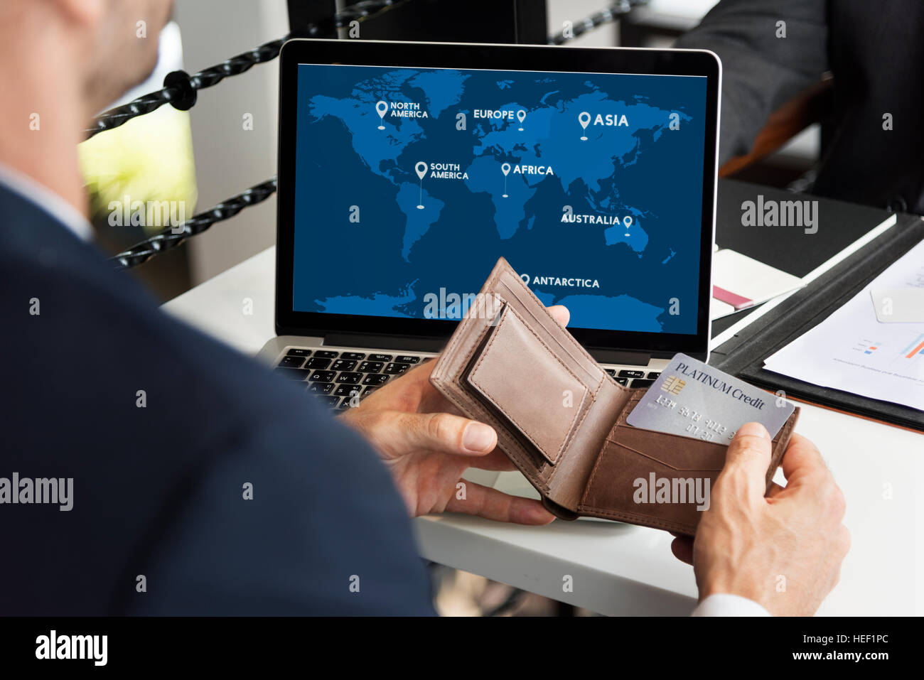 Global Business Map Destination Concept Stock Photo - Alamy