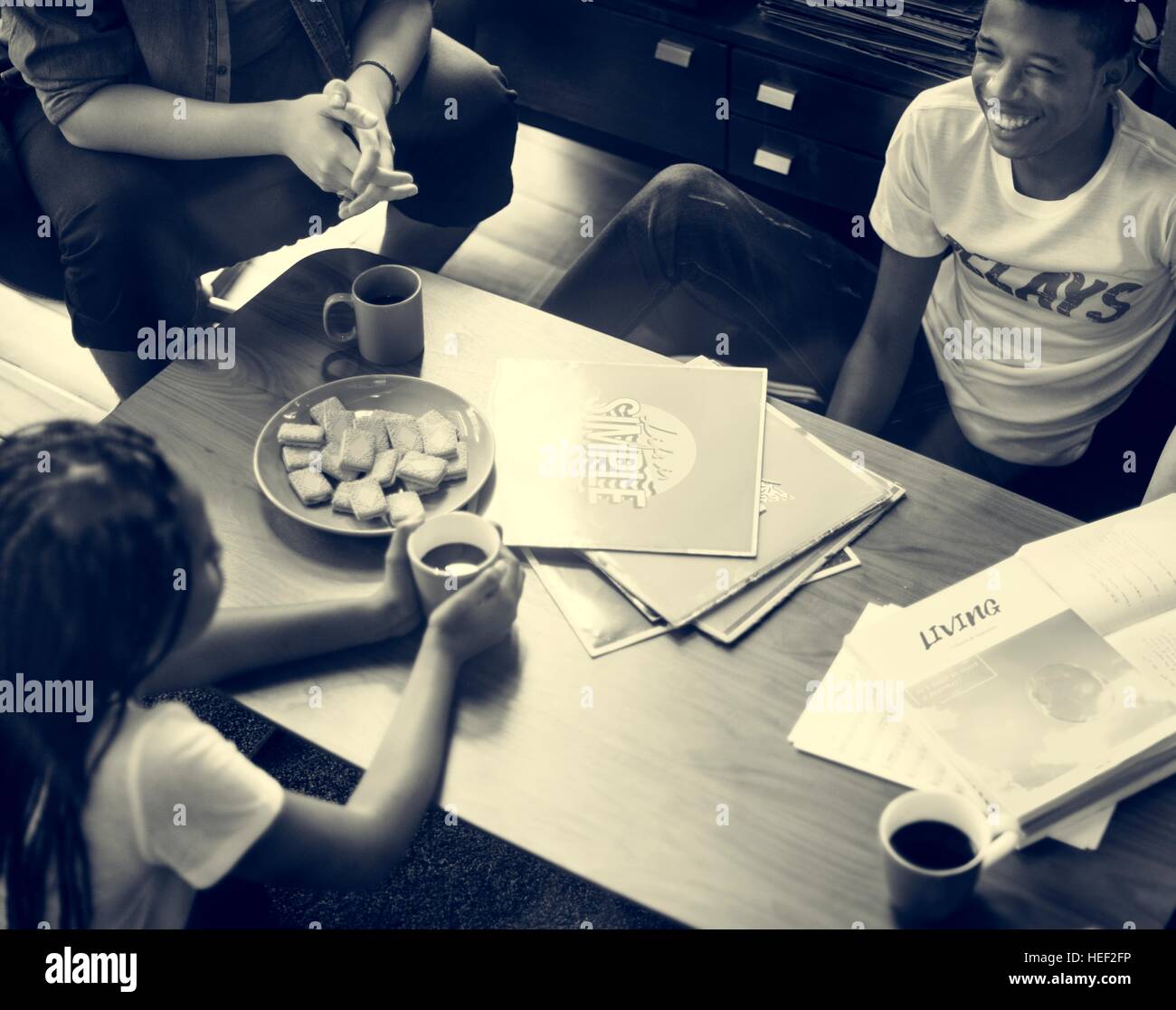 Diverse Group People Doing Project Concept Stock Photo - Alamy