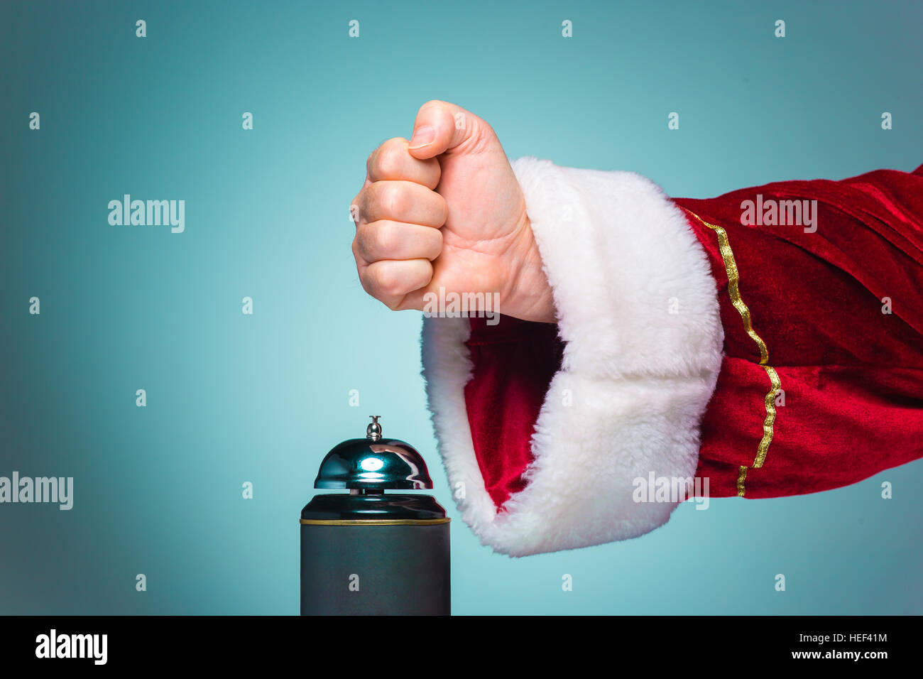 Hand pressing bell hi-res stock photography and images - Alamy
