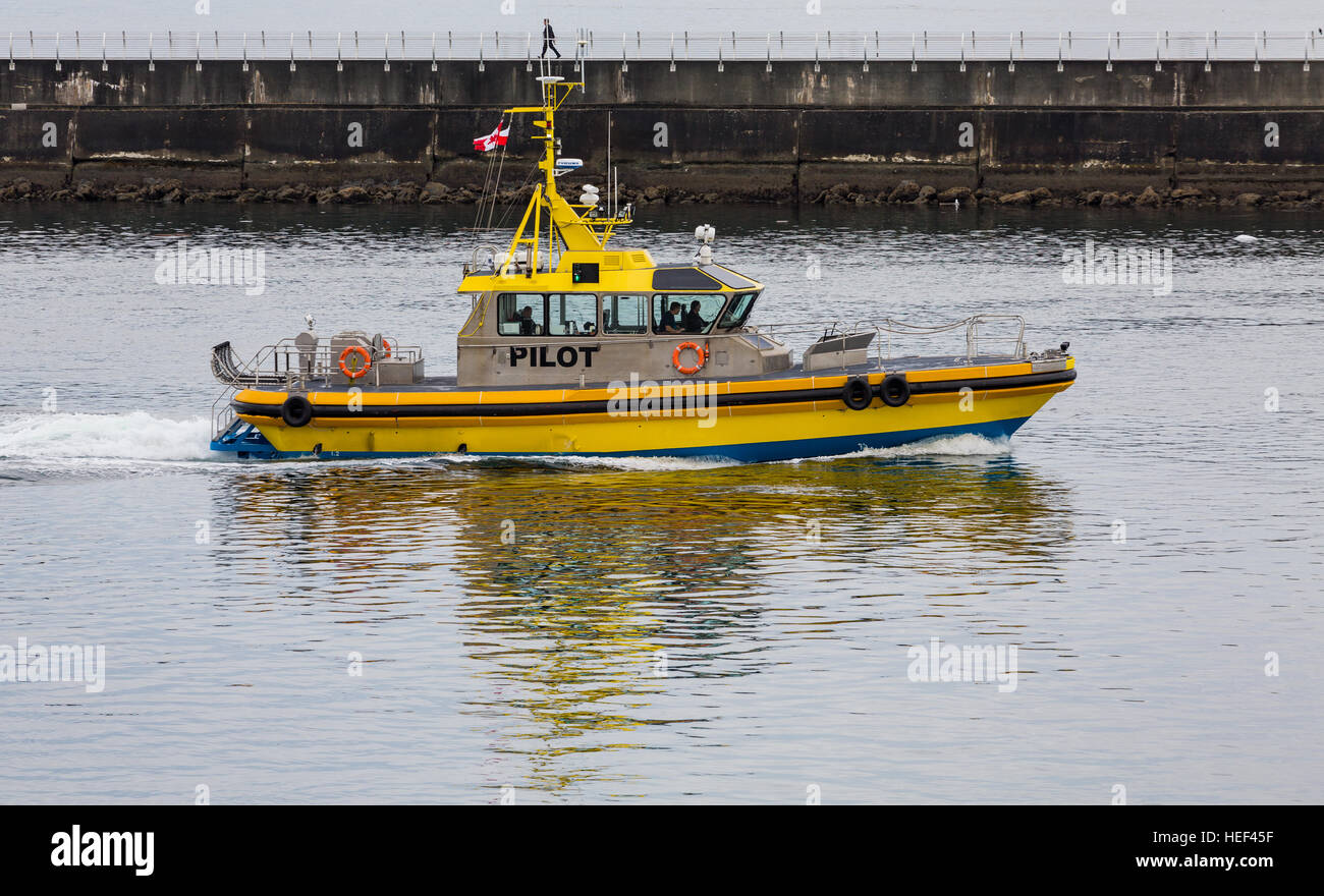 Pilot Boat by the seawall in Victoria British Columbia Stock Photo - Alamy