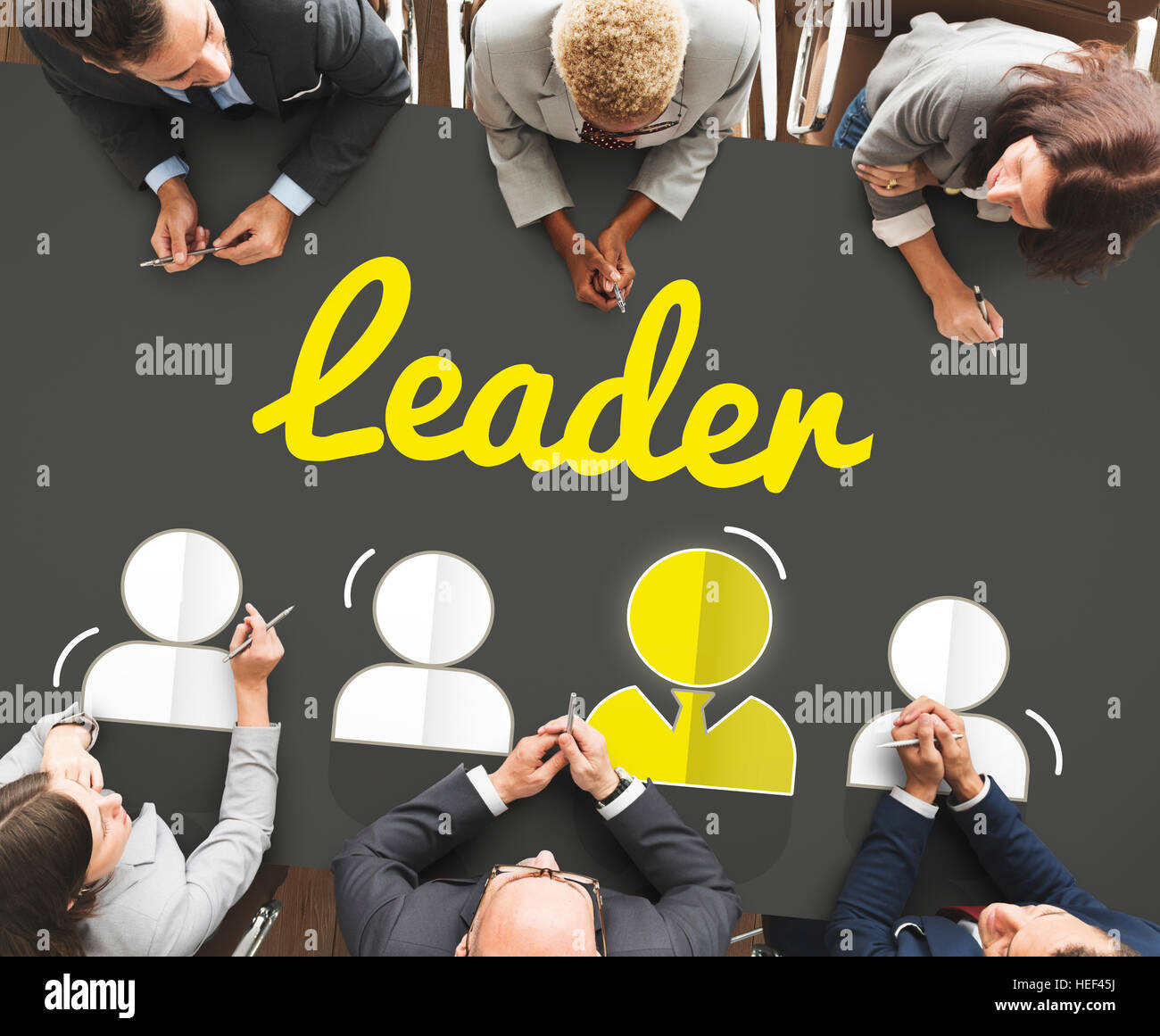 Partnership Corporate Team Leader Font Concept Stock Photo - Alamy