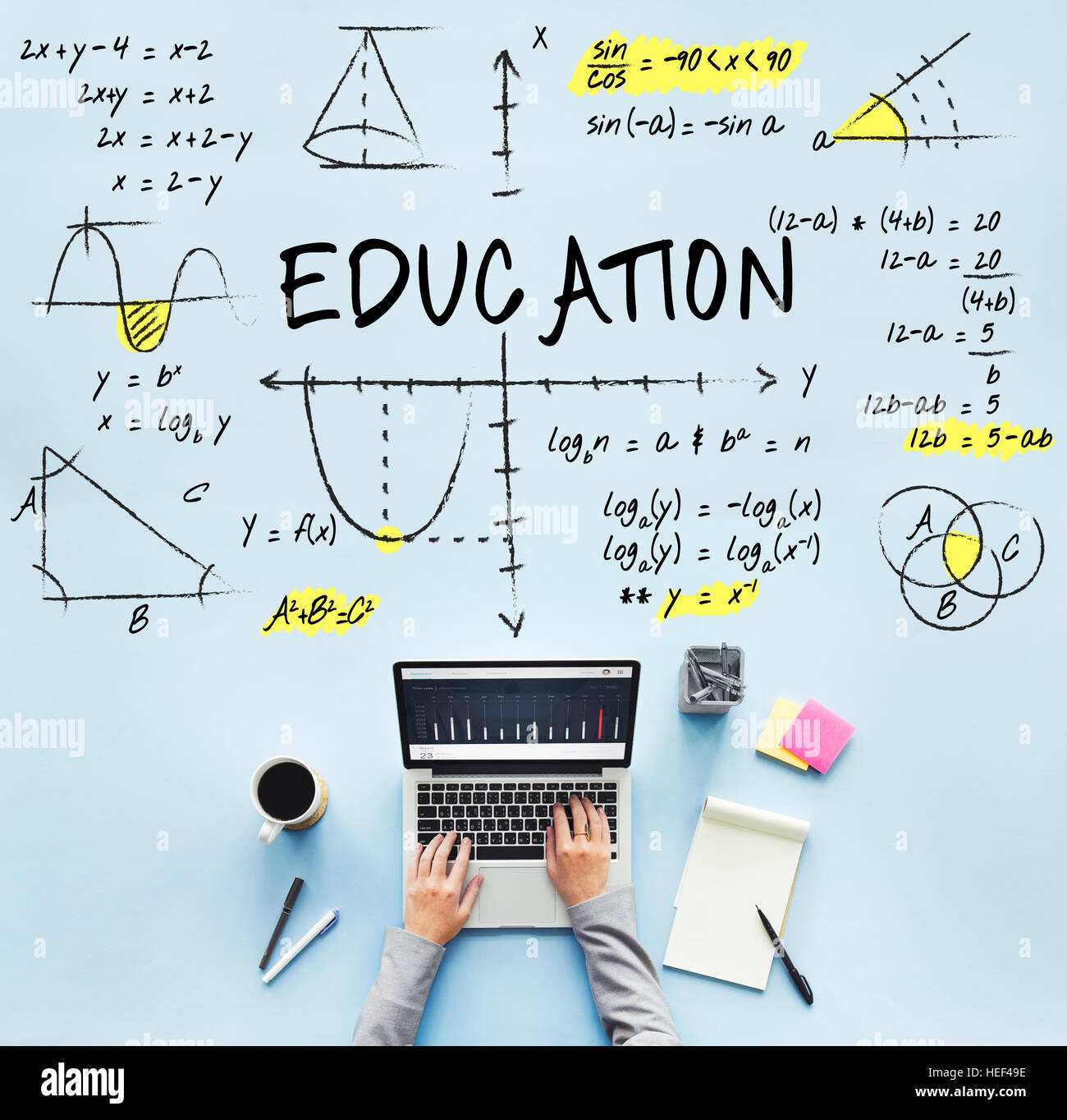 Methematics Math Algebra Calculus Numbers Concept Stock Photo - Alamy