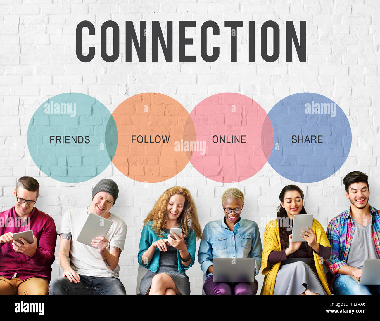 Communication Connection Networking Icon Concept Stock Photo - Alamy