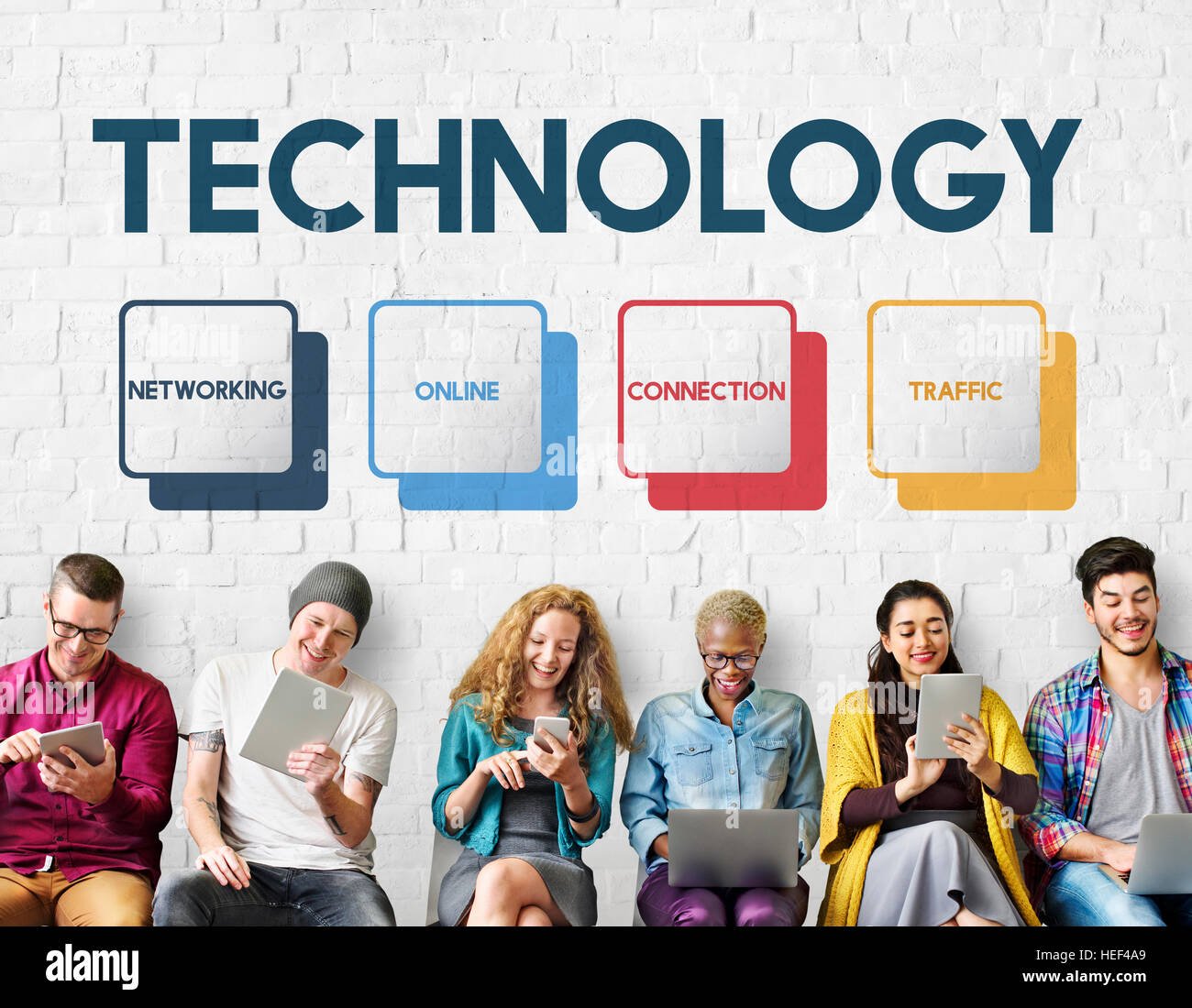 Social Media Box Buttons Concept Stock Photo - Alamy