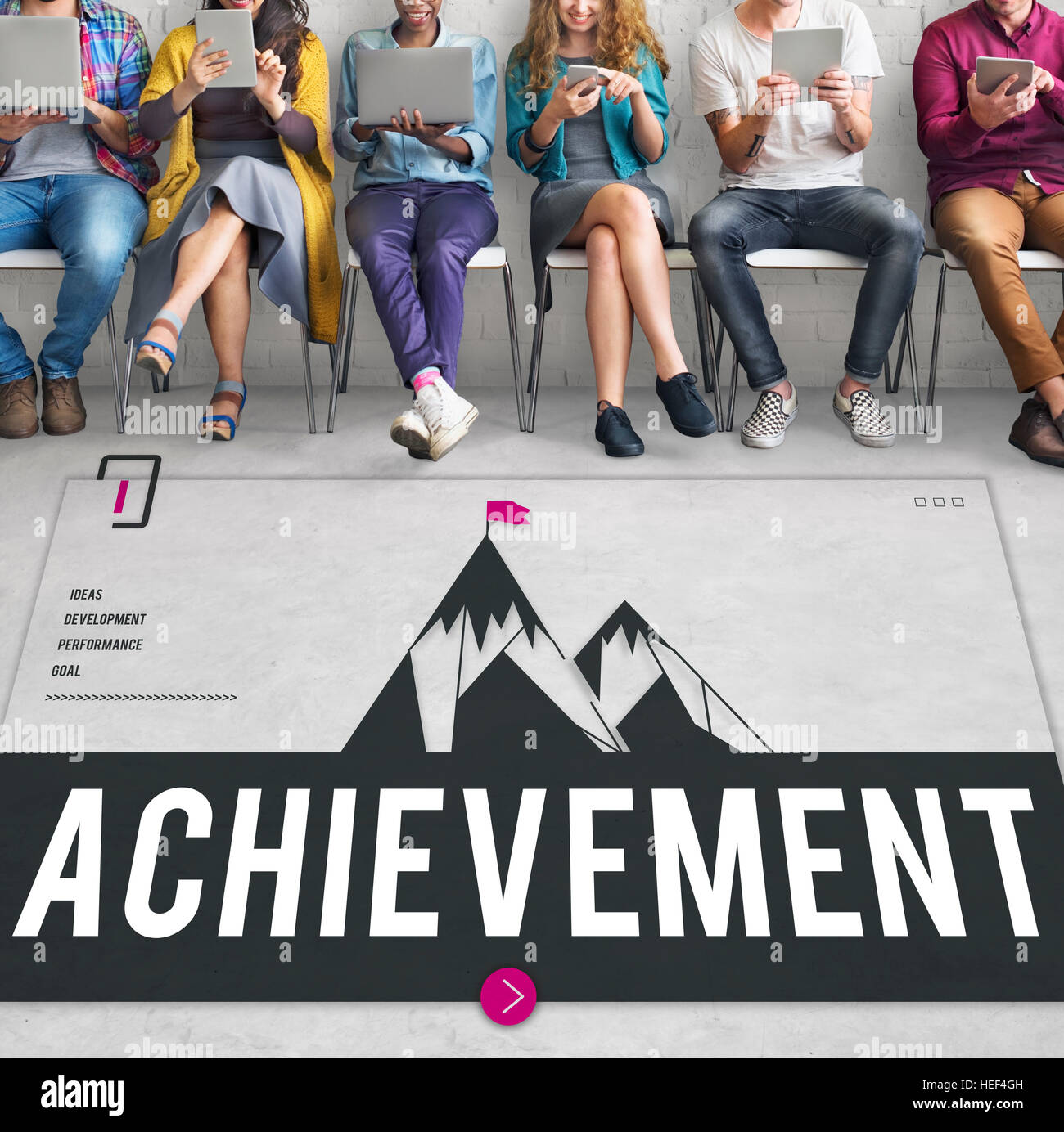 Achievement Performance Goal Success Concept Stock Photo - Alamy