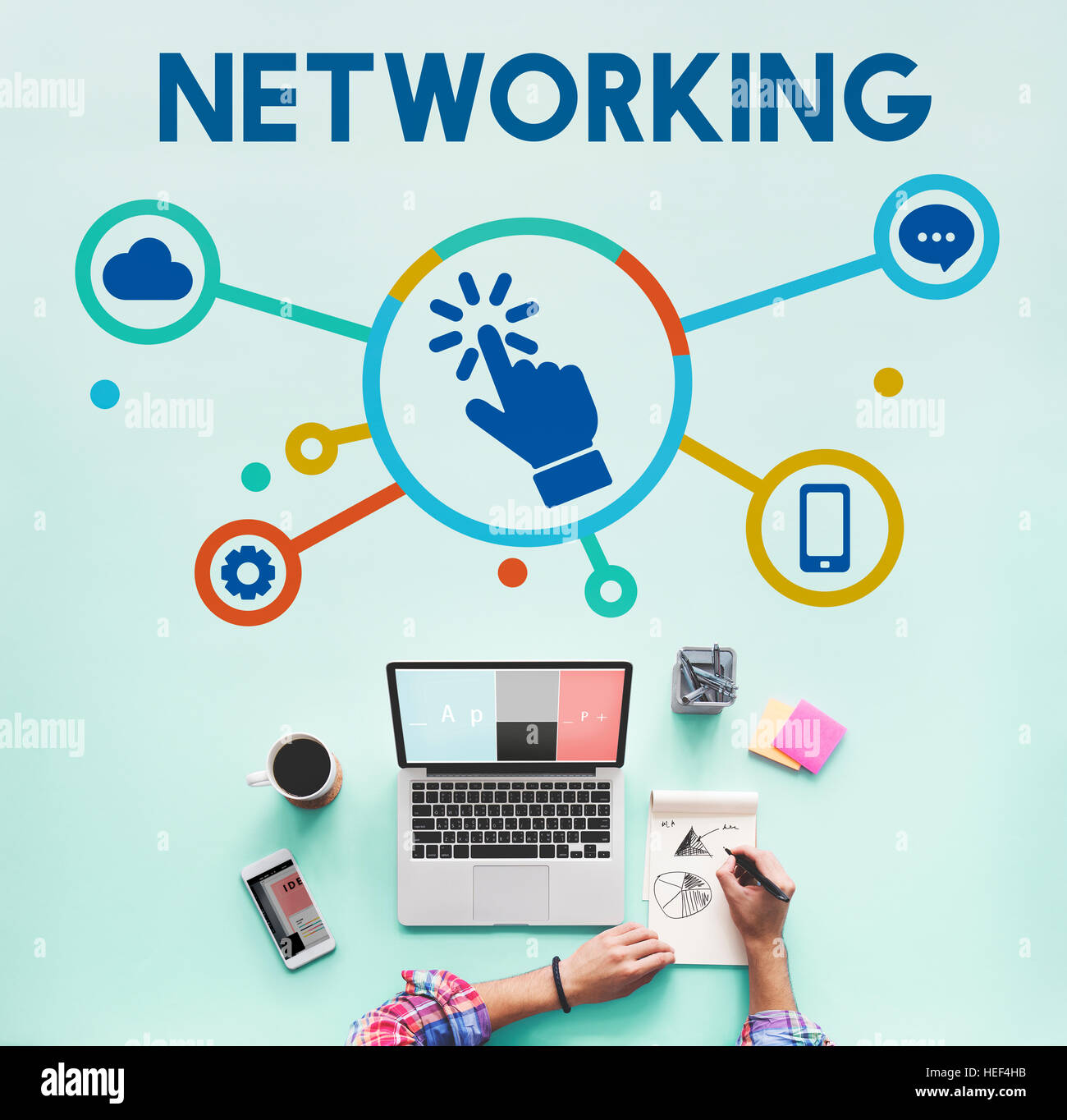 Technology Networking Communication Digital Concept Stock Photo - Alamy