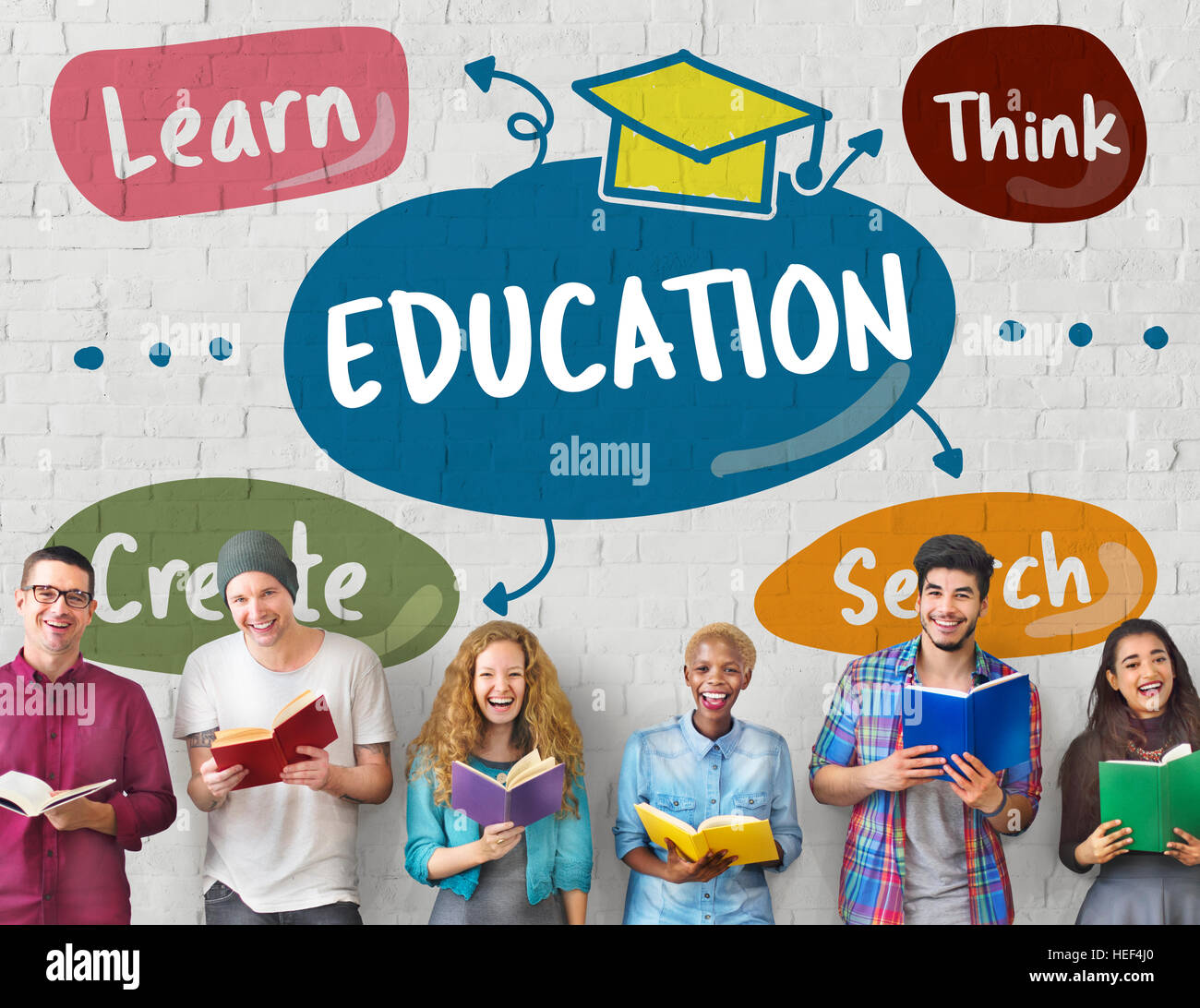 Education Create Learn Think Concept Stock Photo - Alamy