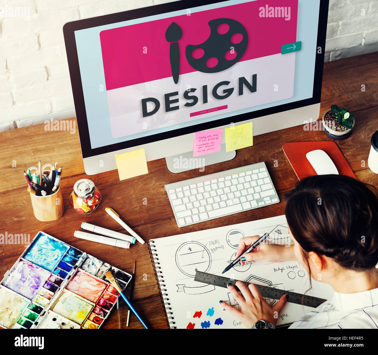 Art Paint Creative Creation Design Paint Drawing Concept Stock Photo ...