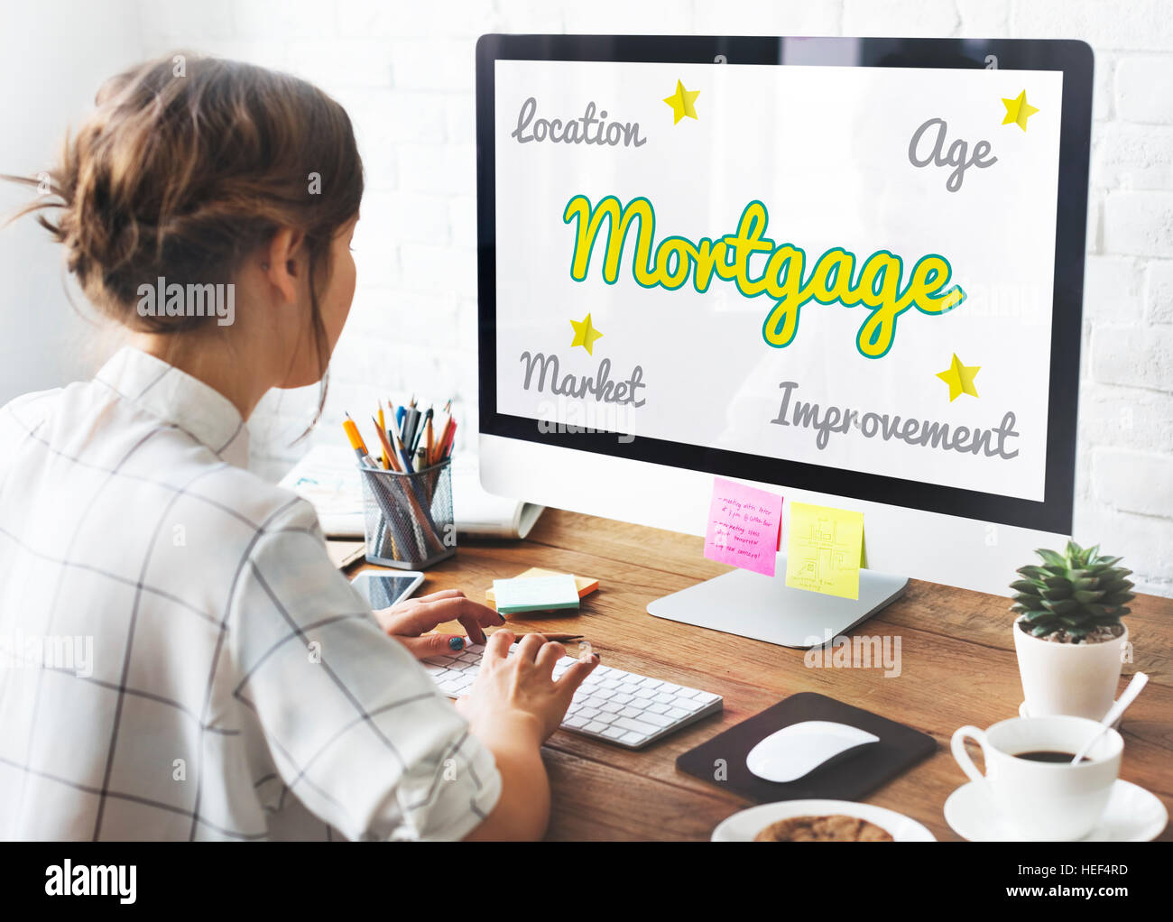 Real Estate Fancy Font Concept Stock Photo - Alamy