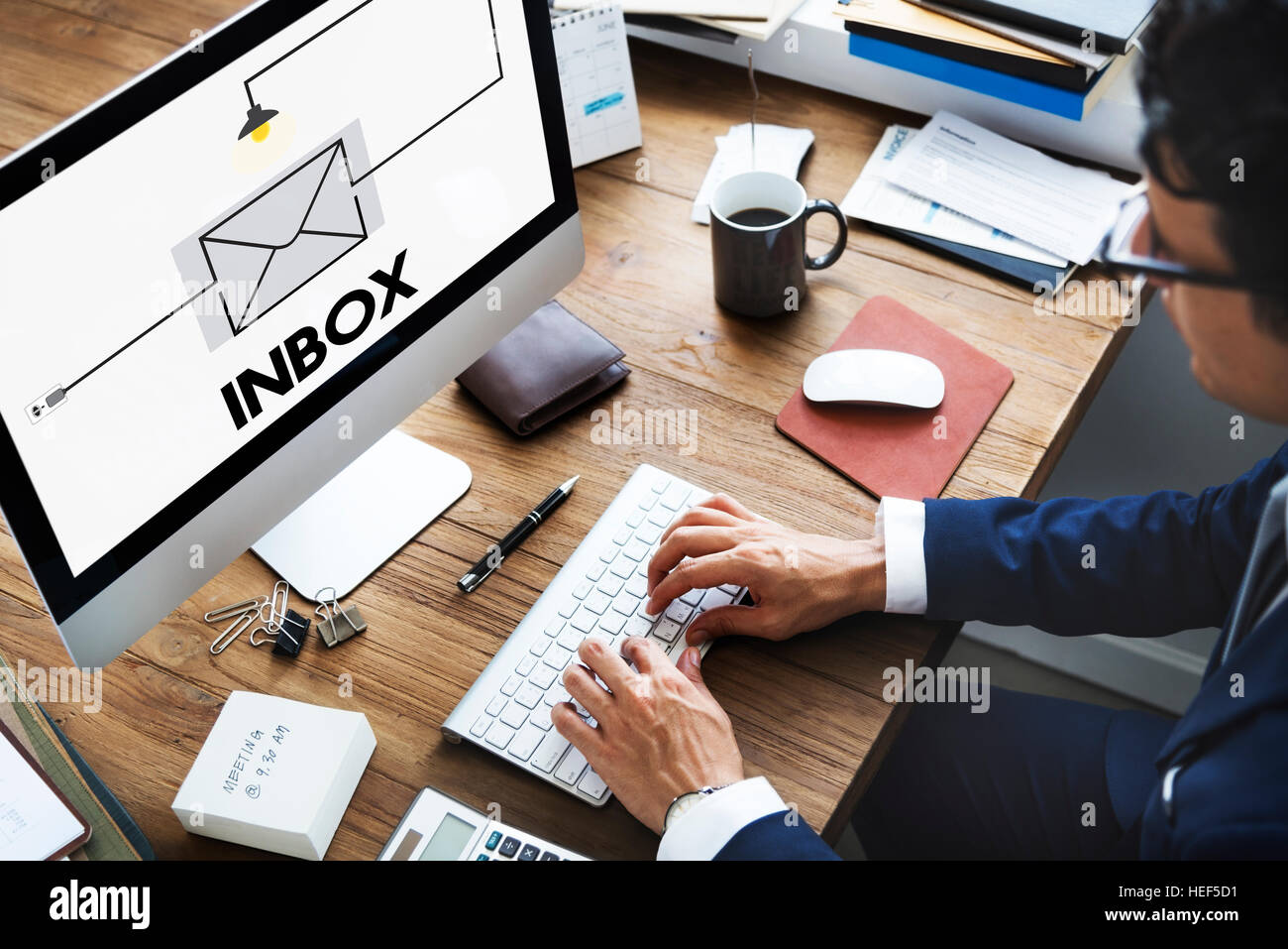 E-mail Message Inbox Communication Concept Stock Photo - Alamy