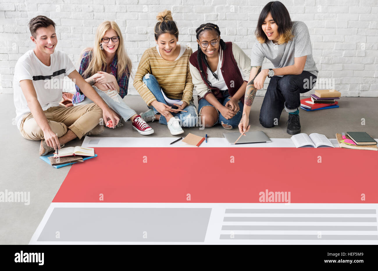 Layout Arrangement Creative Design Organization Concept Stock Photo - Alamy