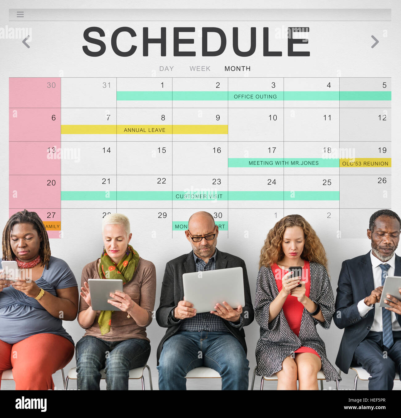 Planner Calendar Schedule Date Concept Stock Photo - Alamy