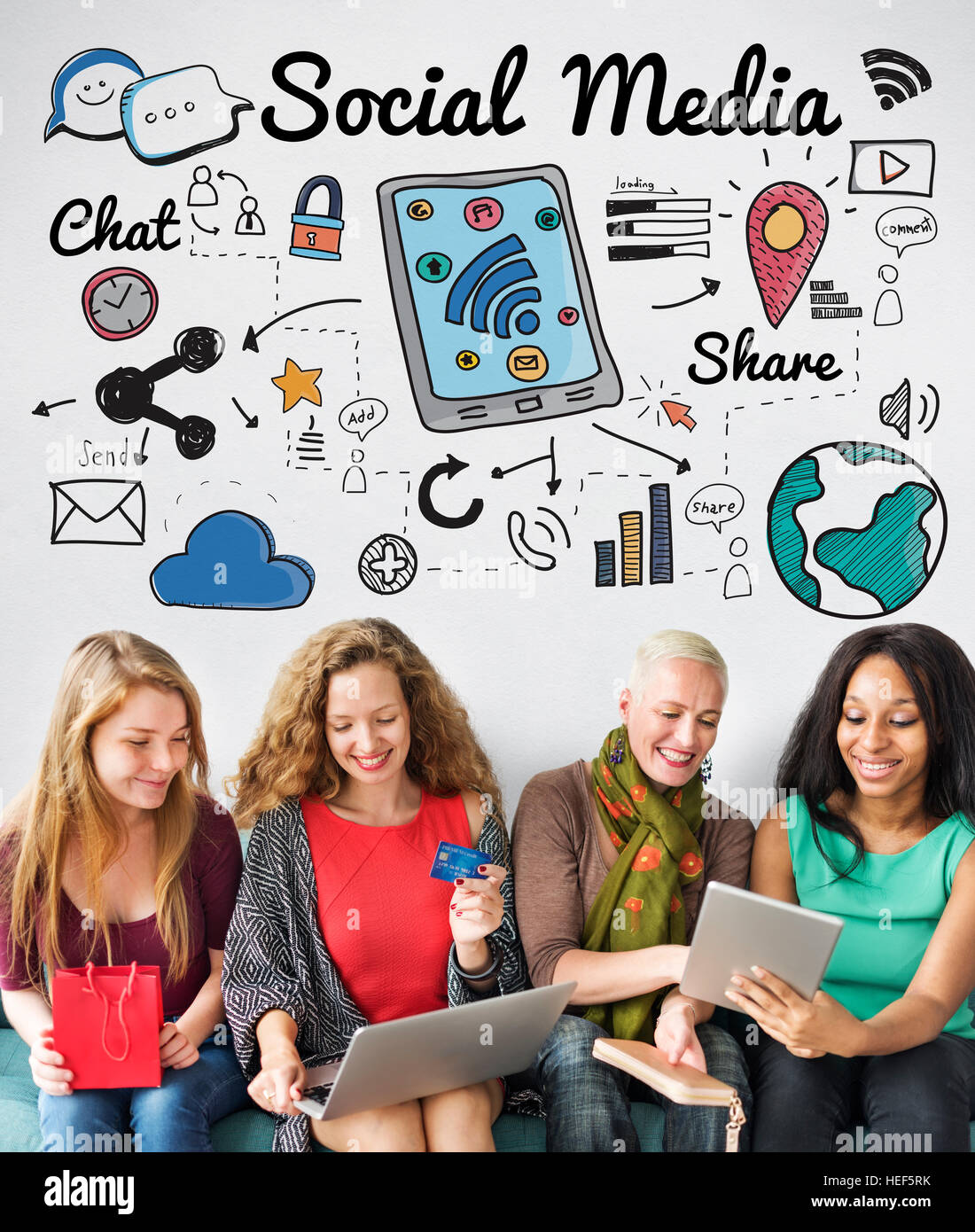 Social Media Internet Technology Concept Stock Photo - Alamy