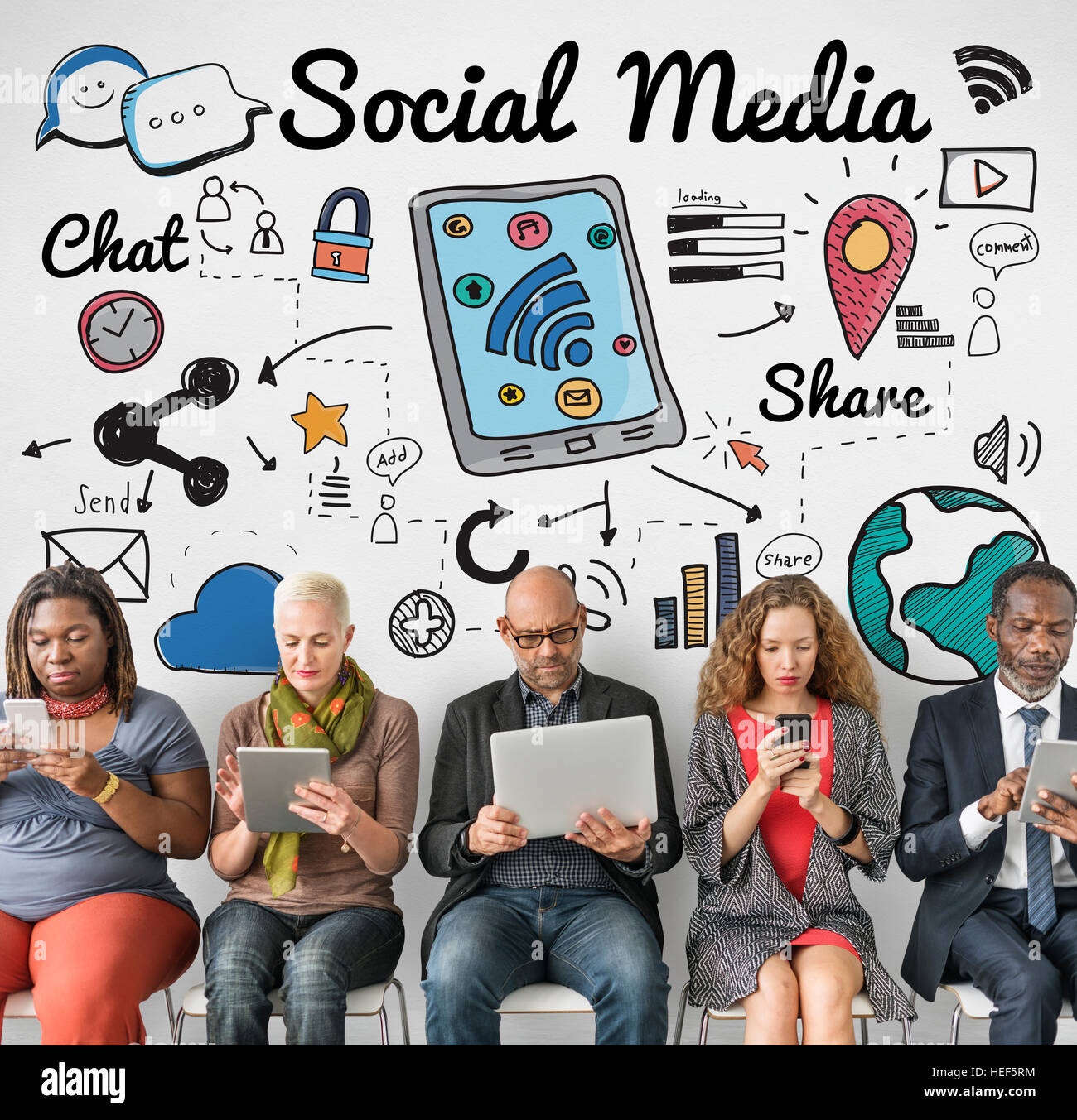 Social Media Internet Technology Concept Stock Photo - Alamy