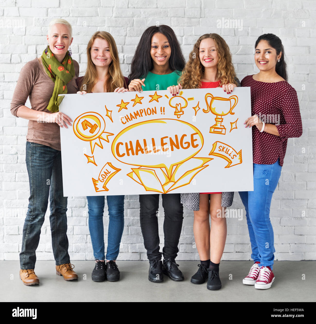 Challenge Goal Target Trial Skill Test Trophy Concept Stock Photo - Alamy