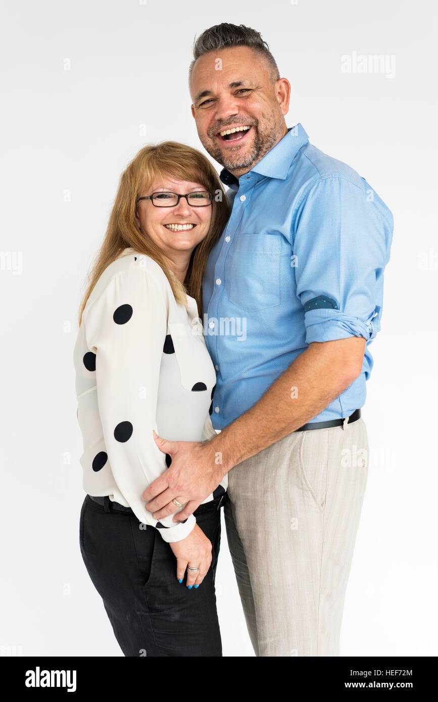 Couple Love Studio Portrait Concept Stock Photo - Alamy