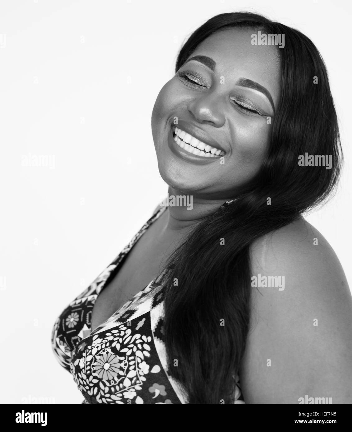 African Woman Smiling Happiness Portrait Concept Stock Photo - Alamy