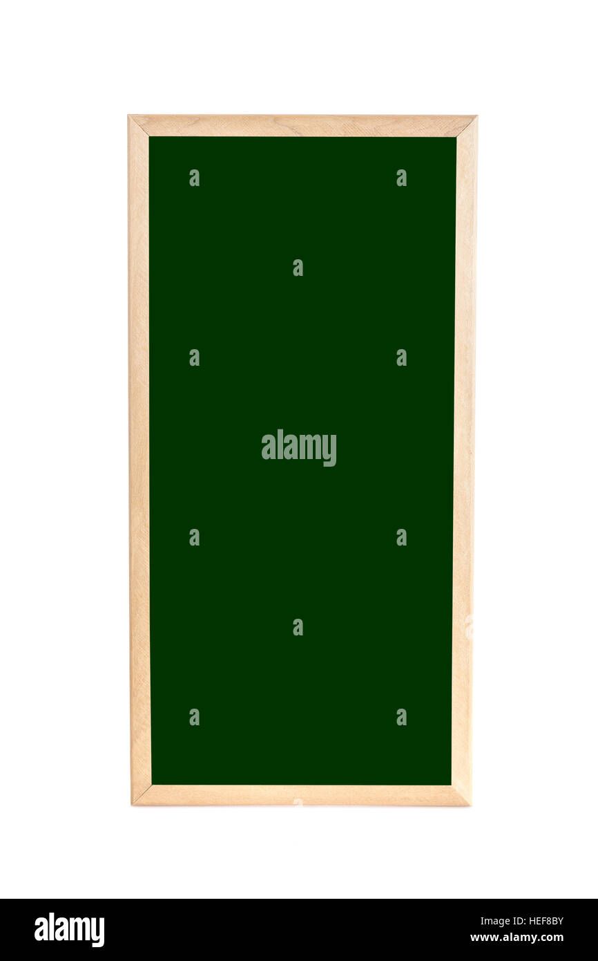 Blank of green board isolated on white background Stock Photo - Alamy