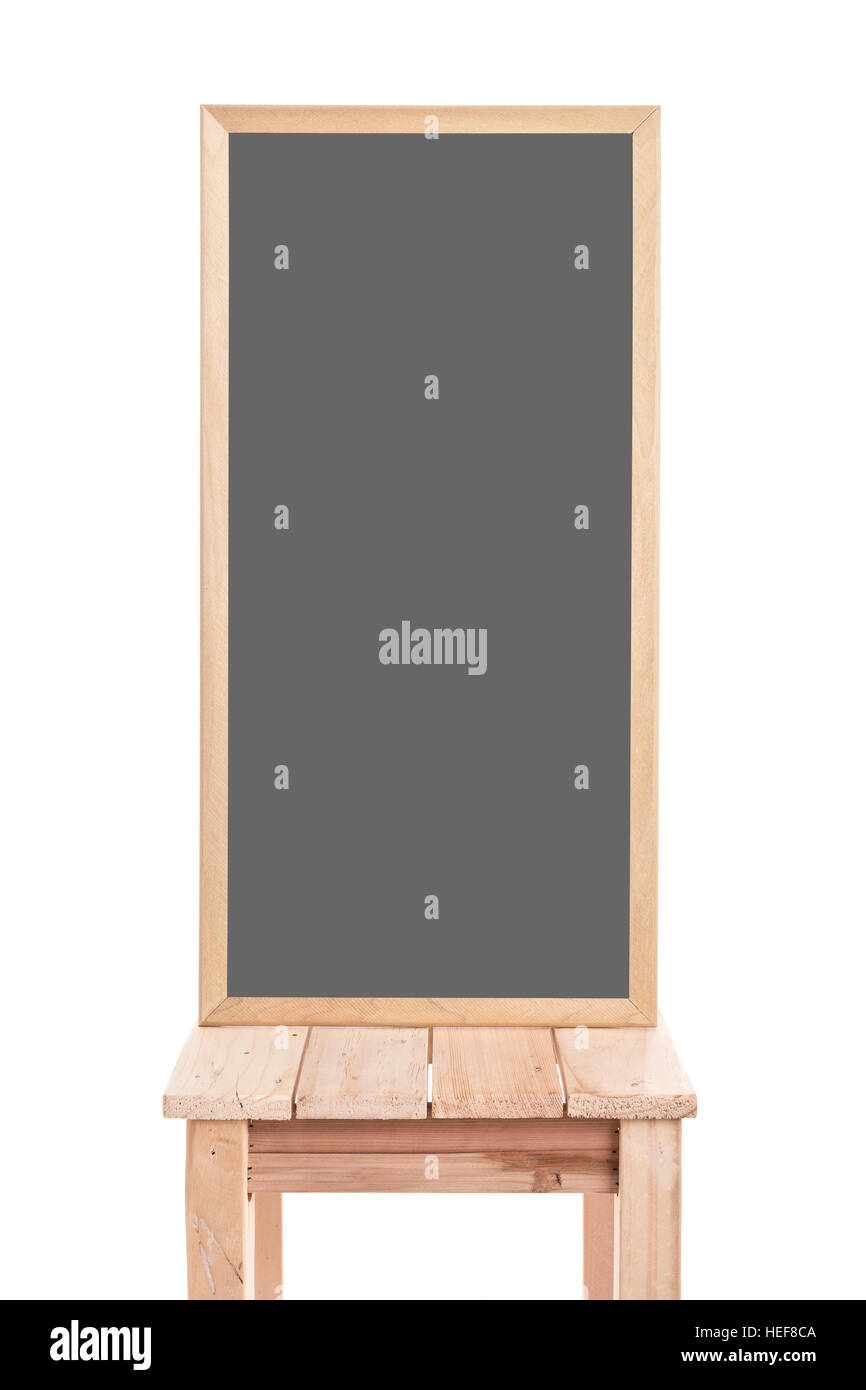 Blank of grey board isolated on white background Stock Photo - Alamy