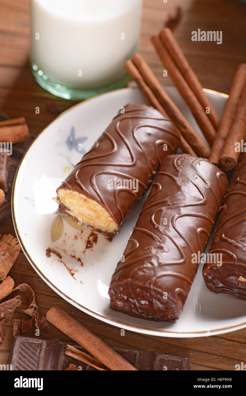 homemade chocolate sweets on the dish Stock Photo - Alamy