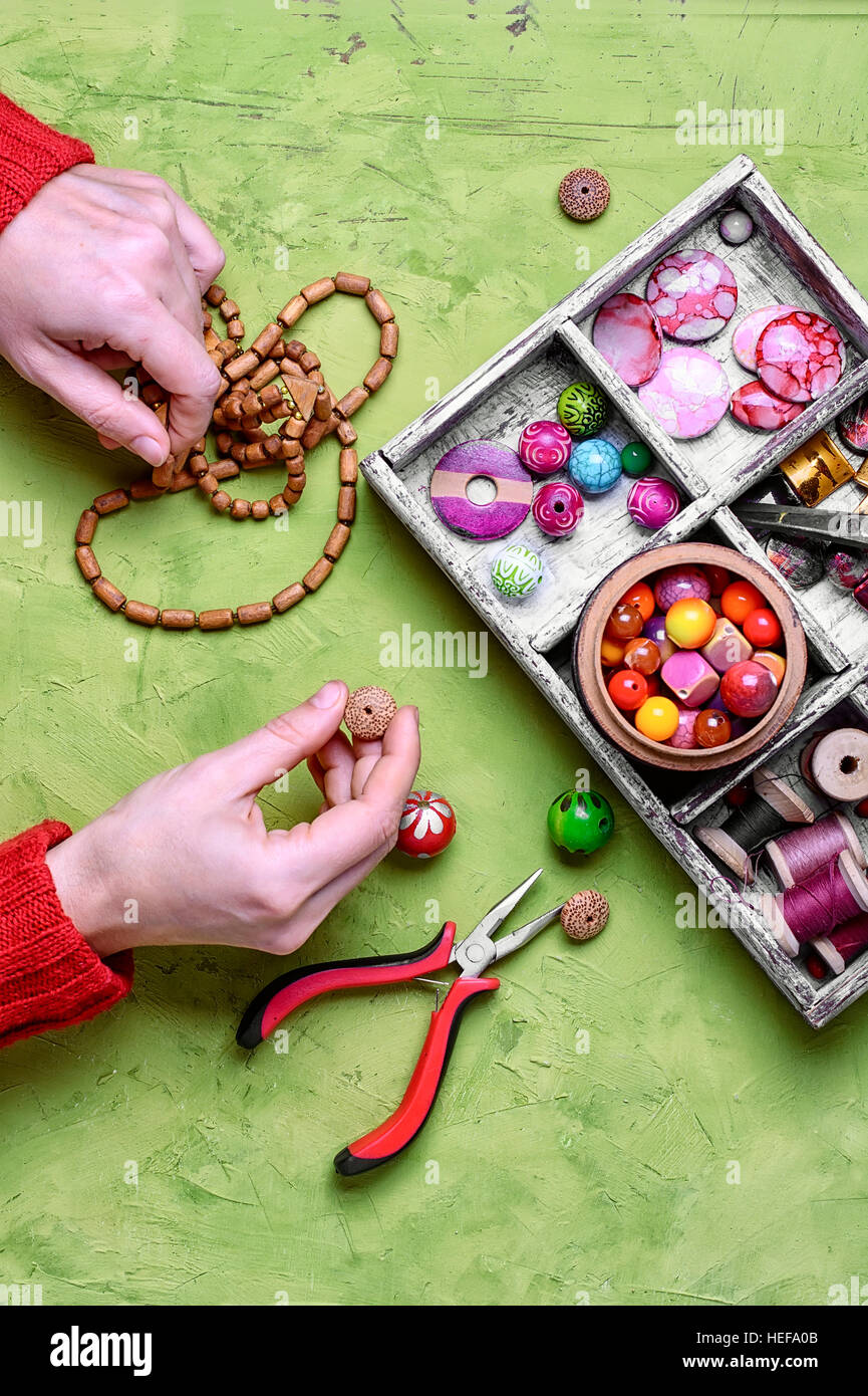 Collecting beads hi-res stock photography and images - Alamy